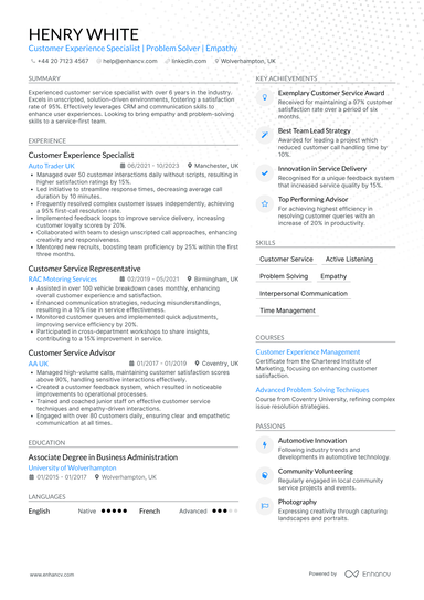 Customer Service CV Examples & Guide for 2026