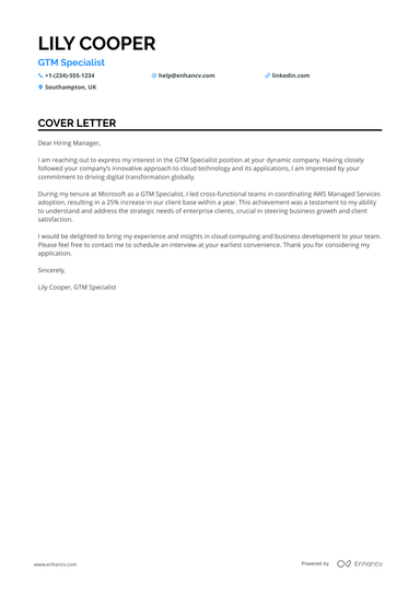 AWS Cover Letter Examples & Guide for 2026