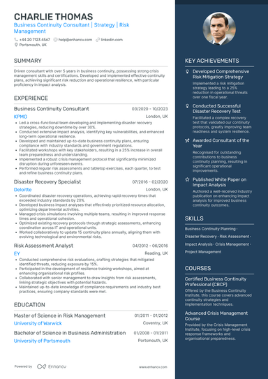 Business Consultant CV Examples & Guide for 2026