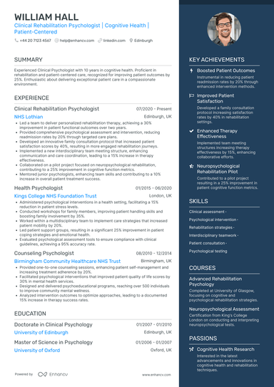 Psychologist CV Examples & Guide for 2026
