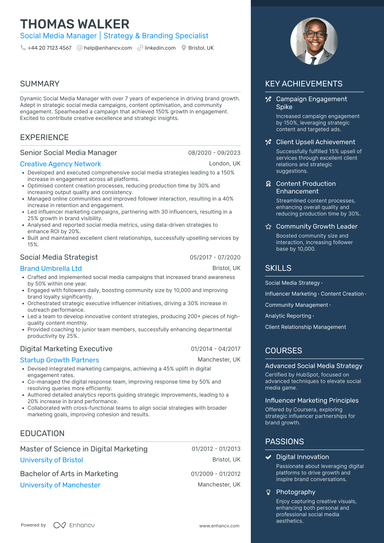 Digital Marketing Manager CV Examples & Guide for 2026
