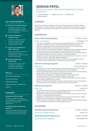 Design Engineer CV Examples & Guide for 2026