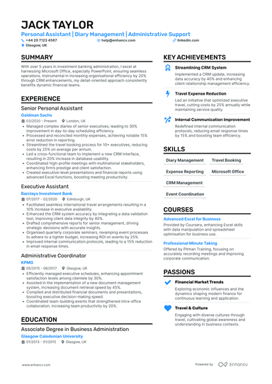 Personal Assistant CV Examples & Guide for 2026