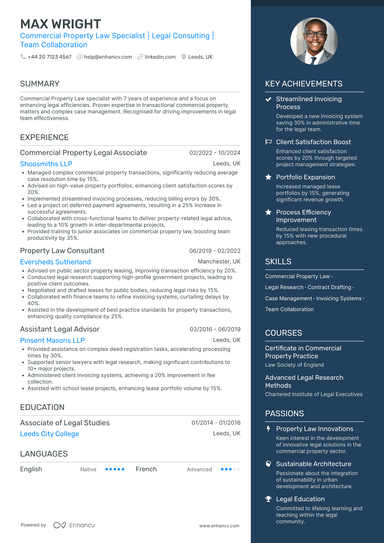 Legal CV Examples & Guide for 2026