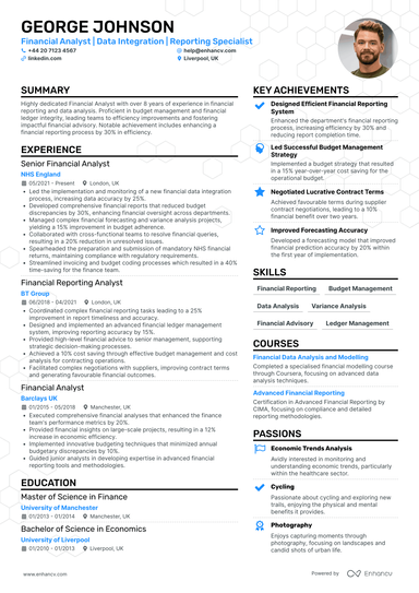 Finance Officer CV Examples & Guide for 2026