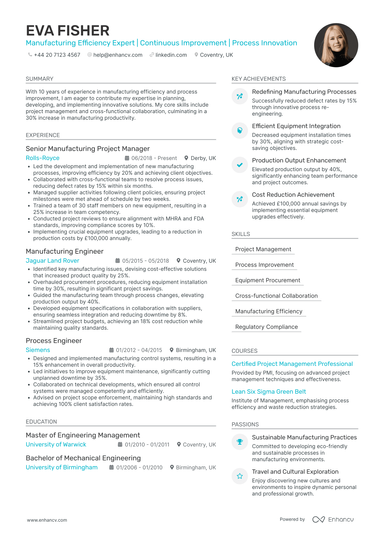Senior Project Manager CV Examples & Guide for 2026