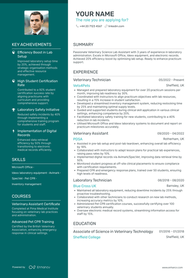 Lab Assistant CV Examples & Guide for 2026
