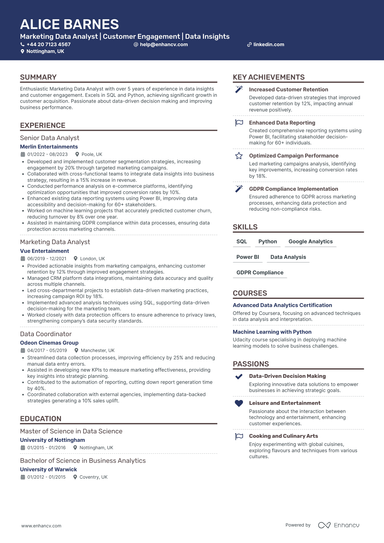 Power Bi CV Examples & Guide for 2026