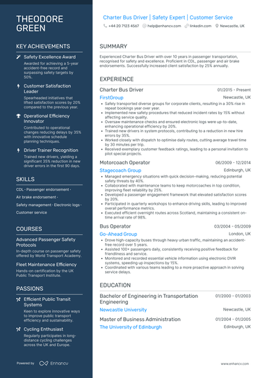 Bus Driver CV Examples & Guide for 2026