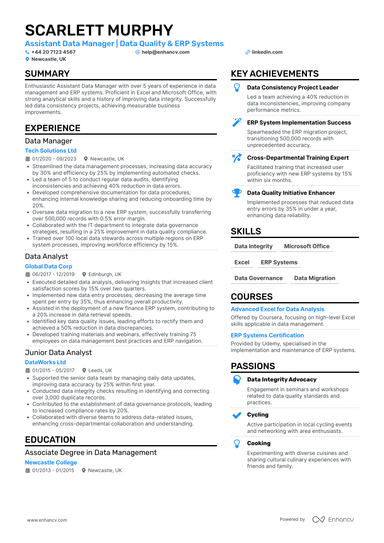 Quality Manager CV Examples & Guide for 2026