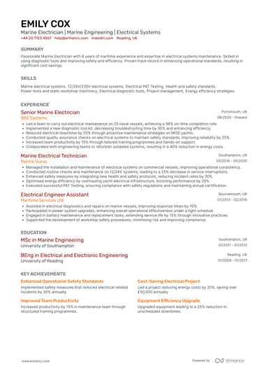 Electrician CV Examples & Guide for 2026