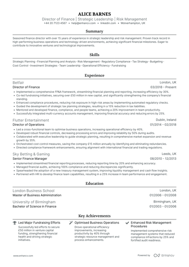 Director Of Operations CV Examples & Guide for 2026