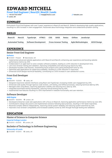 Developer CV Examples & Guide for 2026