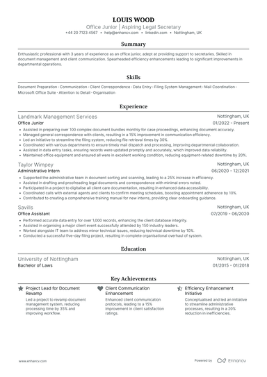 Legal Secretary CV Examples & Guide for 2026