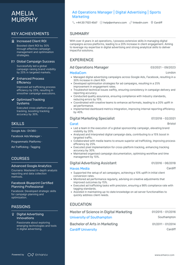 Advertising CV Examples & Guide for 2026