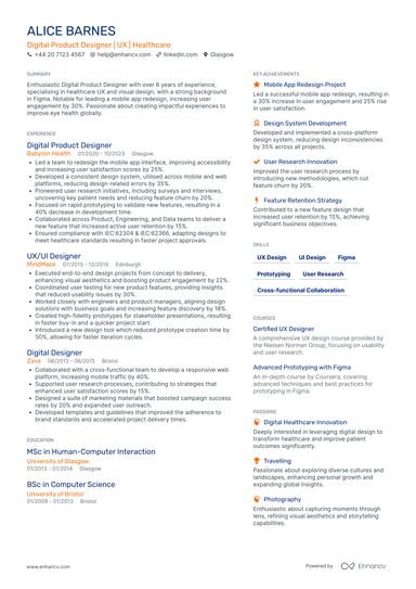 Web Designer CV Examples & Guide for 2026