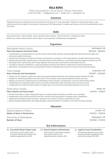 Musical Theatre CV Examples & Guide for 2026