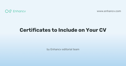 CV Certifications - Tips, Examples & Template to Use in 2024