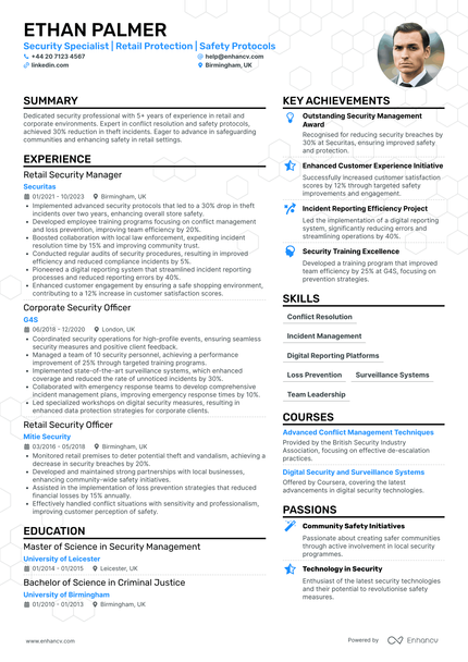 Security Officer CV Examples & Guide for 2026