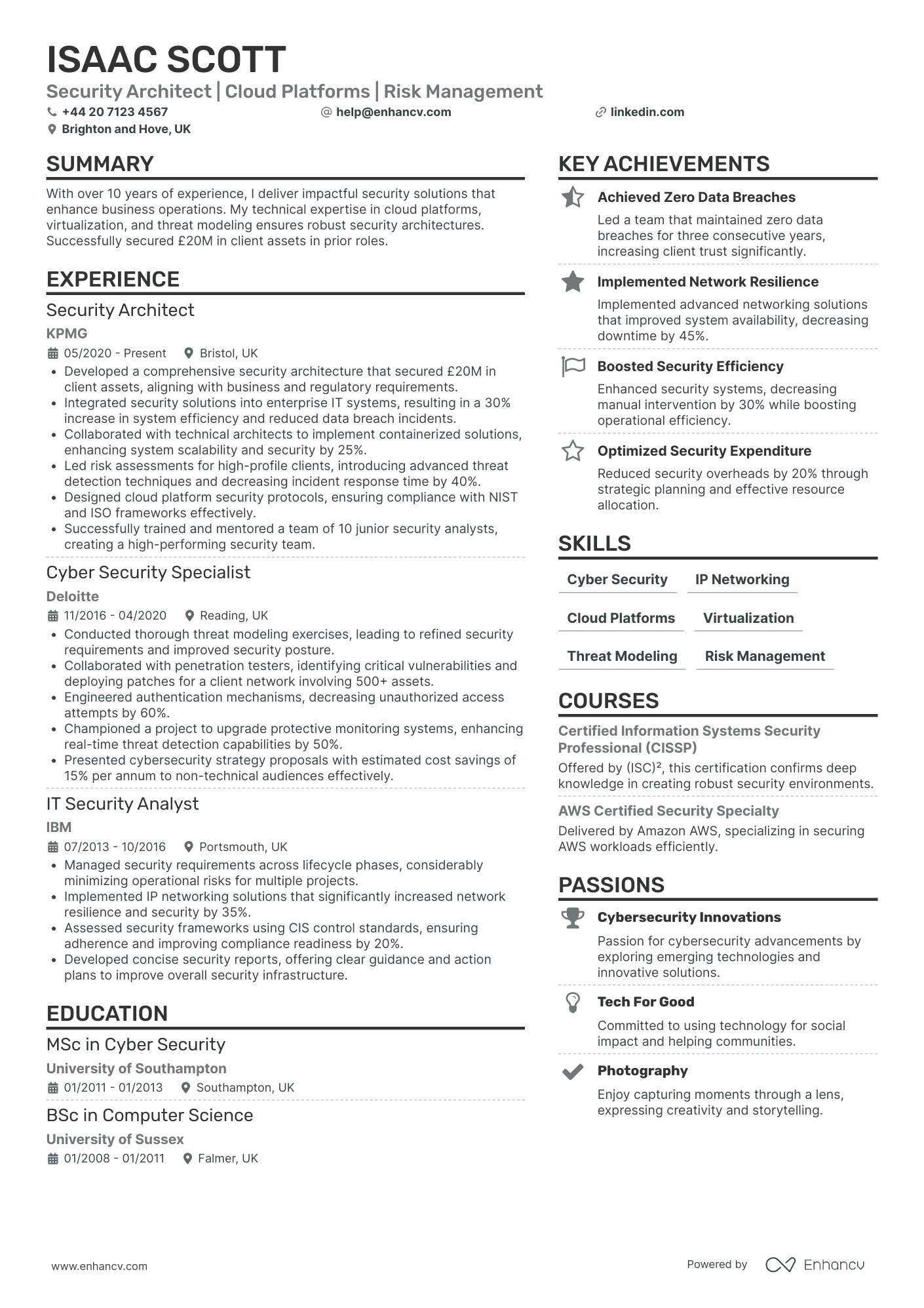 Cyber Security CV Examples & Guide for 2026