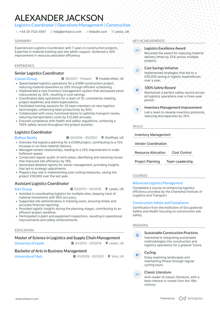 Construction CV Examples & Guide for 2026