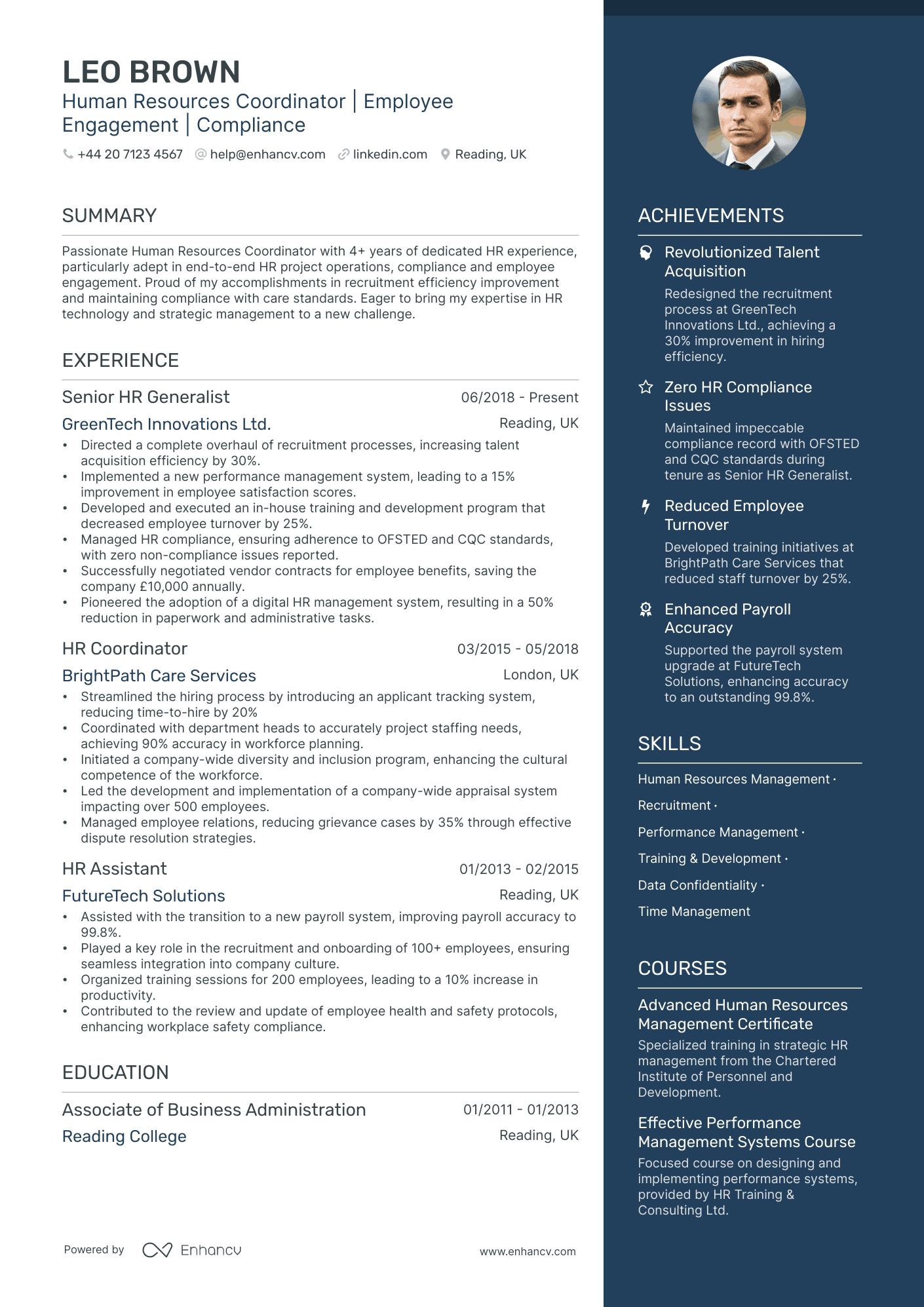 HR Generalist CV Examples & Guide for 2025