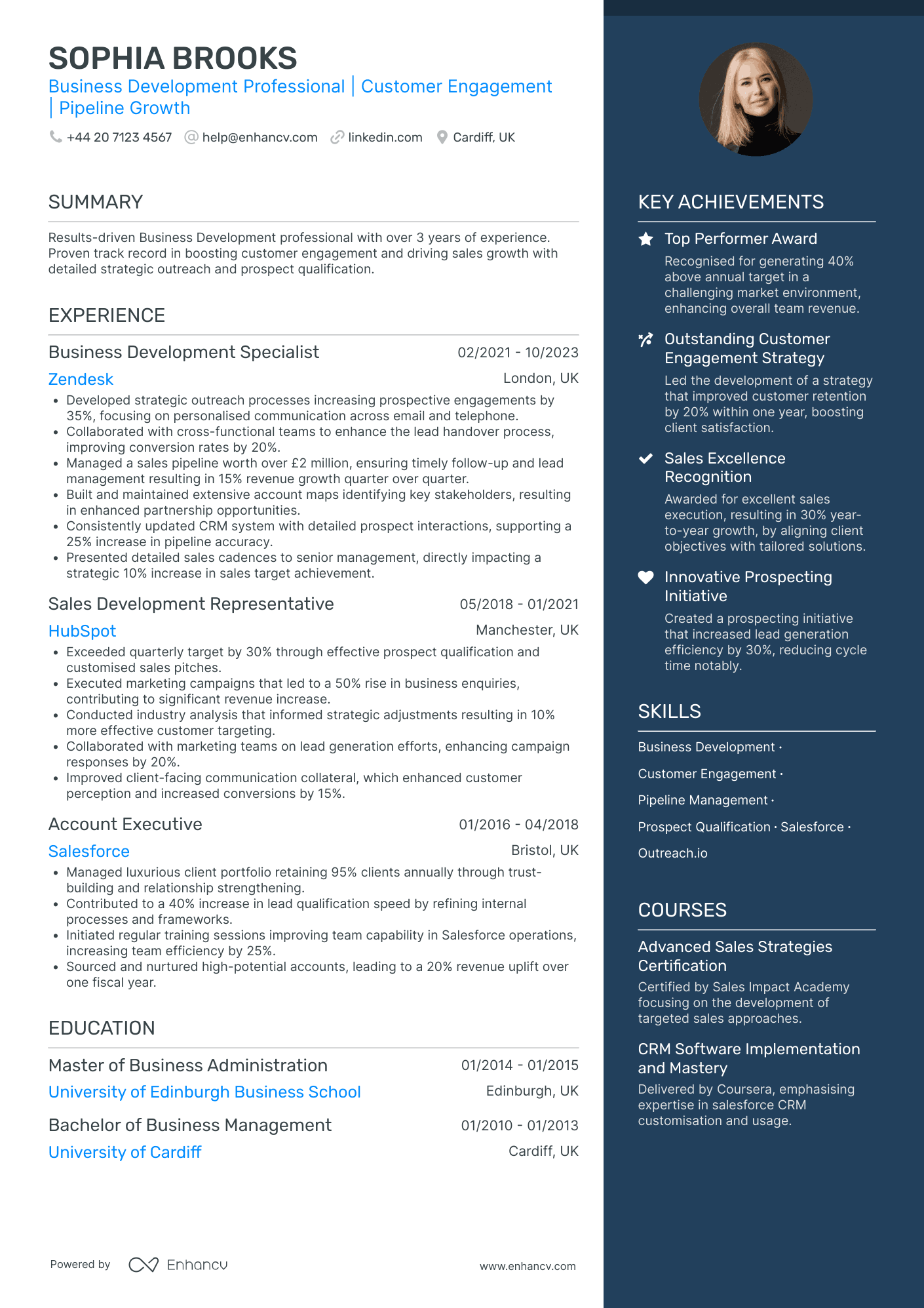 Business Development CV Examples & Guide for 2025