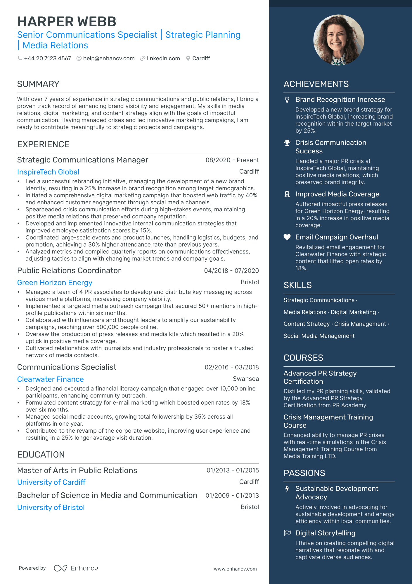 Communications Officer CV Examples & Guide for 2025