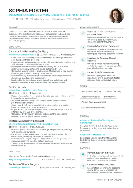Dentist CV Examples & Guide for 2026