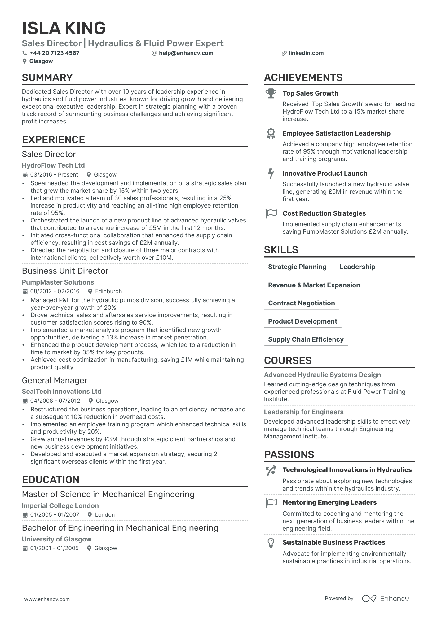 Managing Director CV Examples & Guide for 2024 Managing Director CV Examples & Guide for 2024