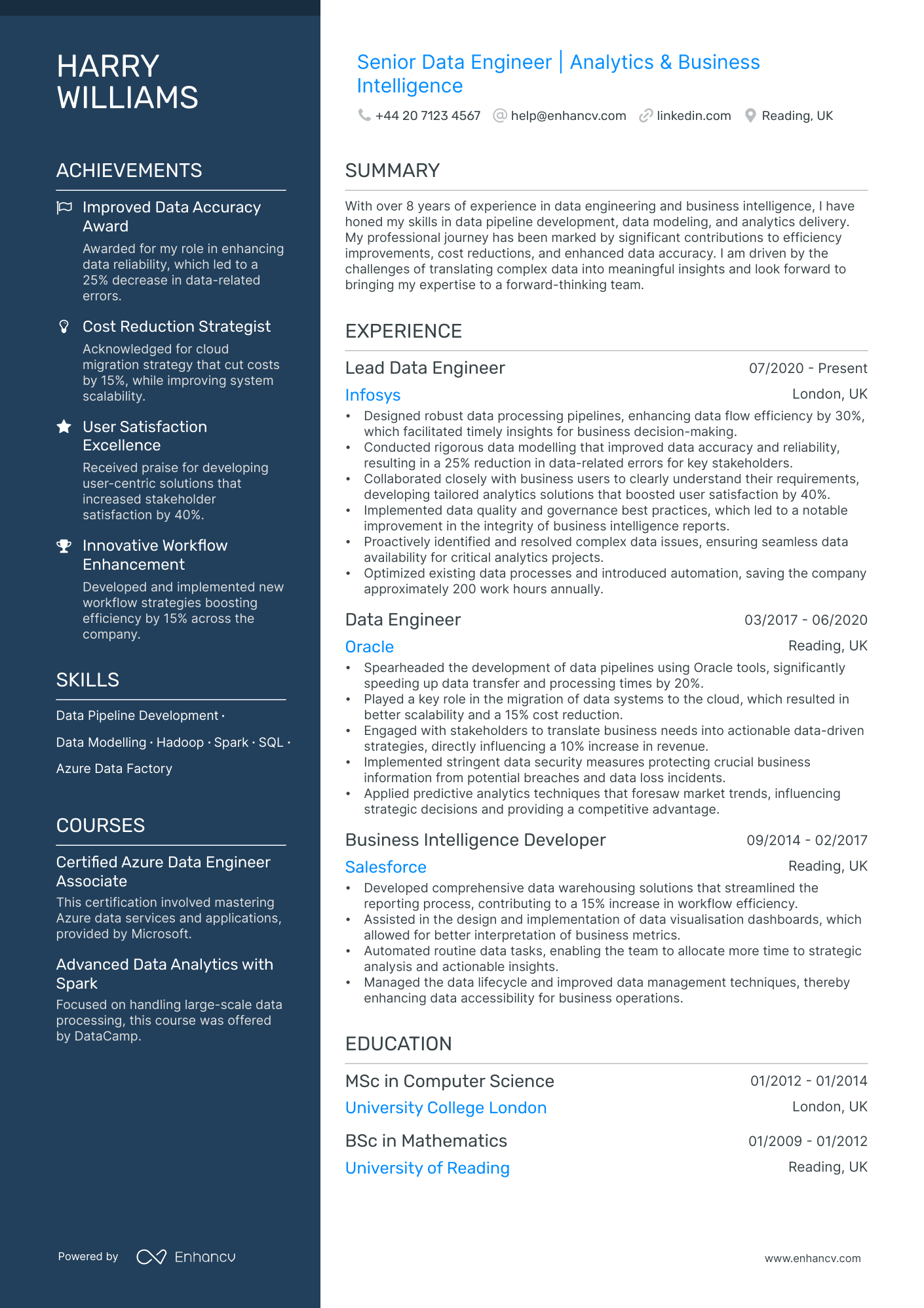 Data Engineer CV Examples & Guide for 2025