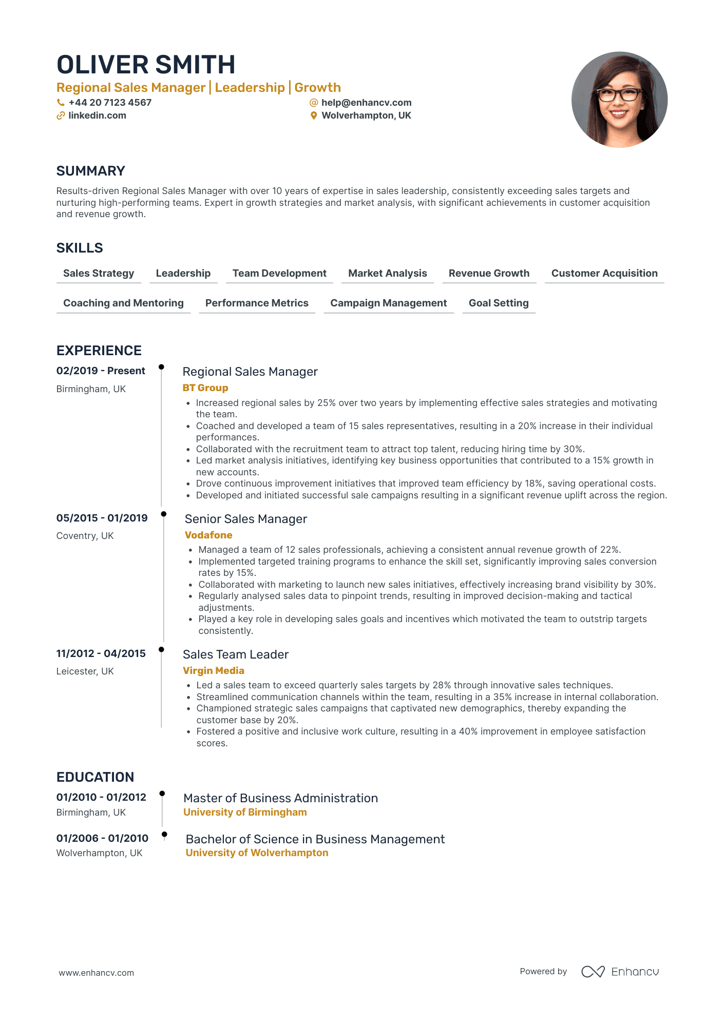 Manager CV Examples & Guide for 2026