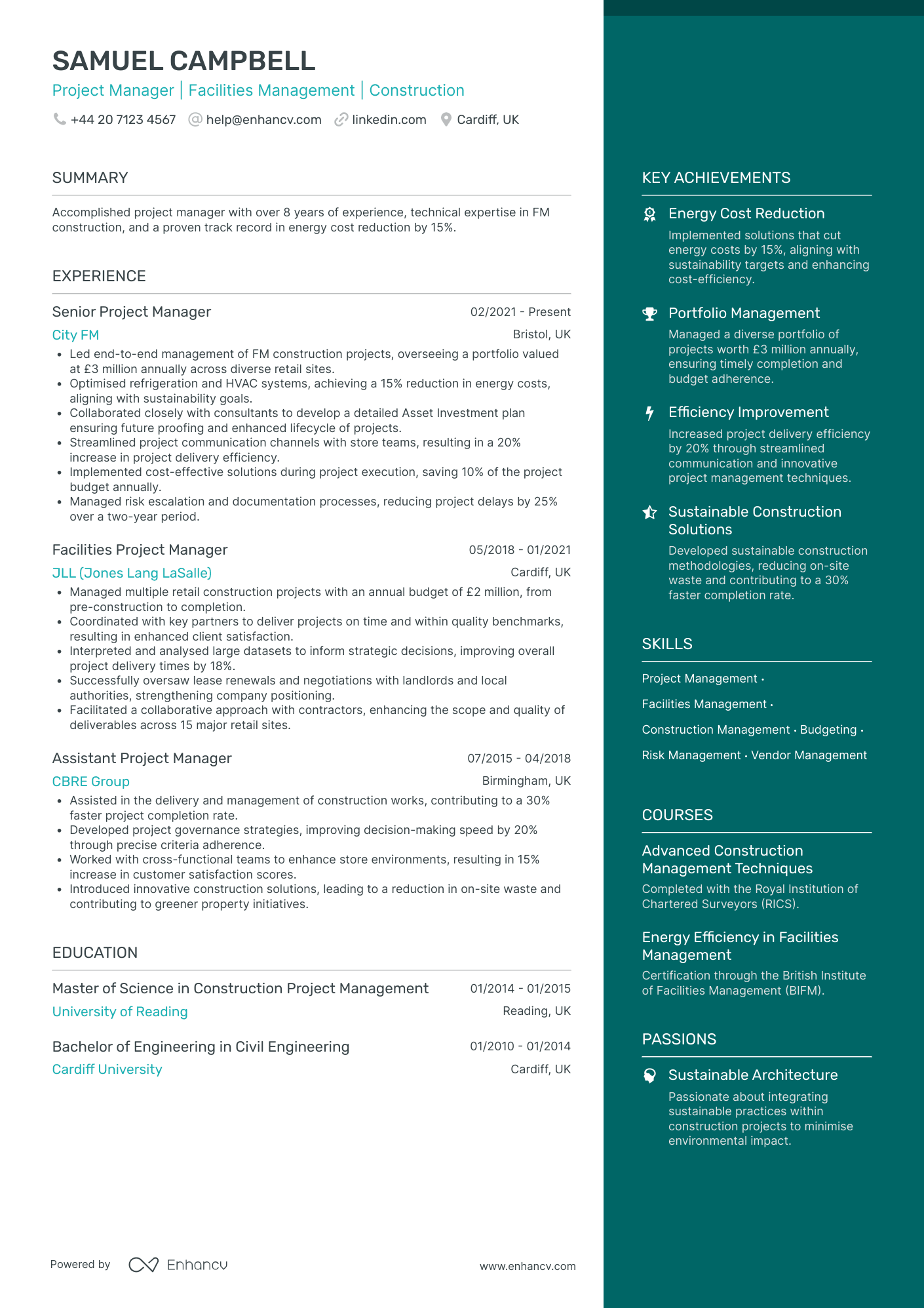 Project Manager CV Examples & Guide for 2026