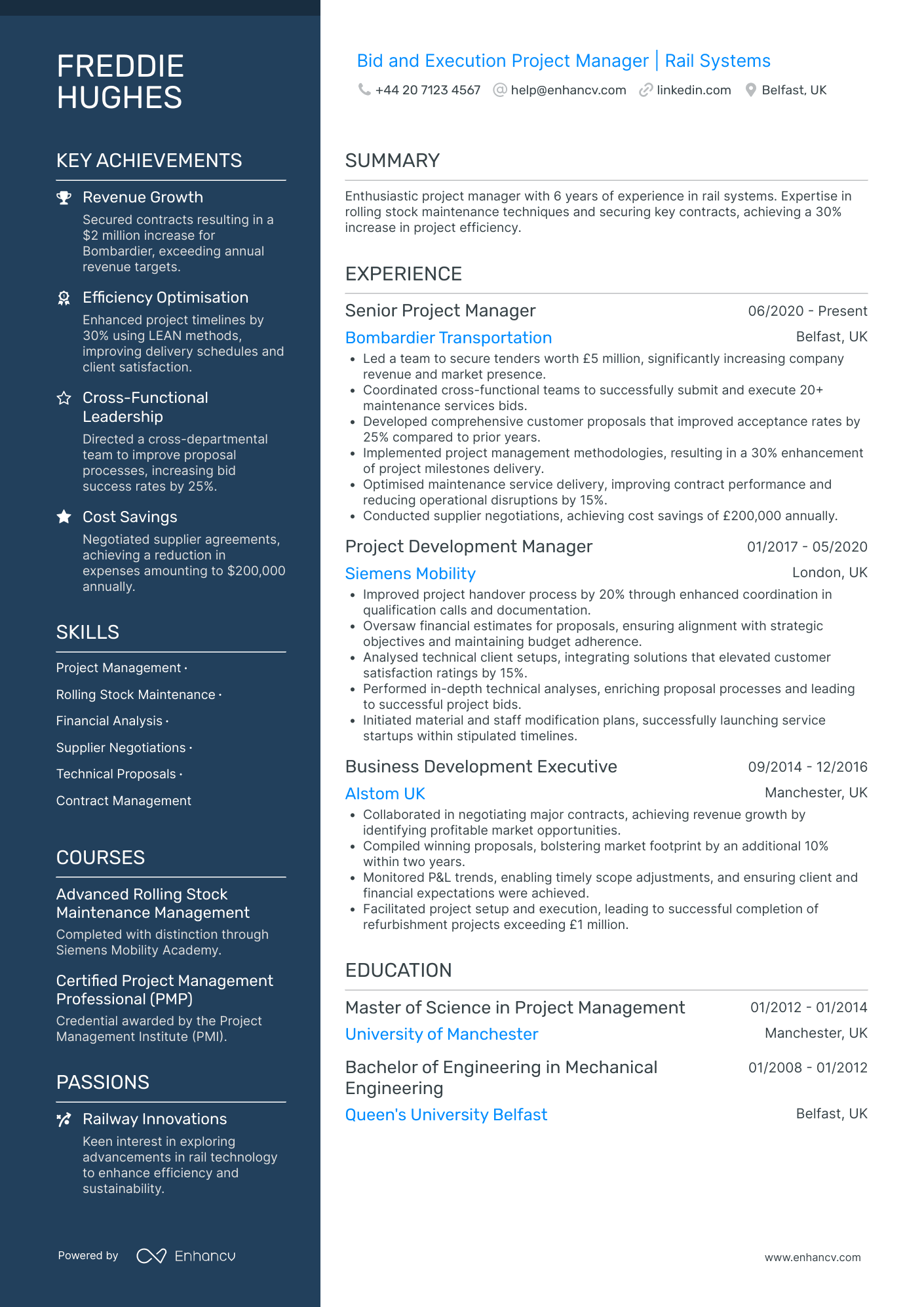 Bid Manager CV Examples & Guide for 2026