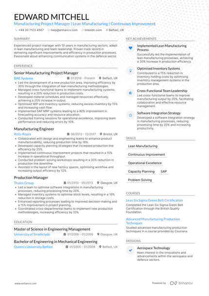 Project Manager CV Examples & Guide for 2026