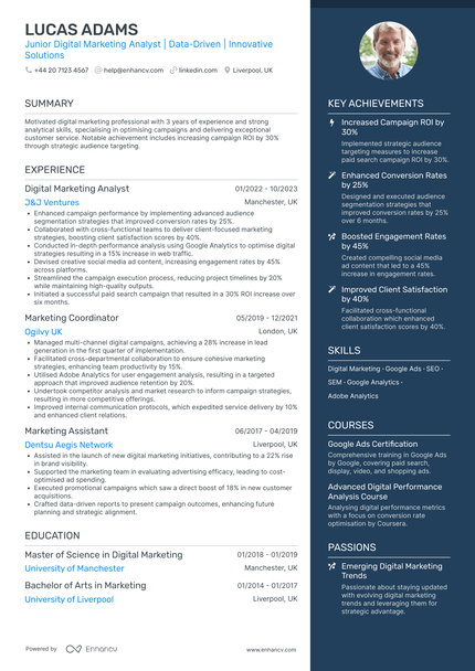 Digital Marketing CV Examples & Guide for 2026