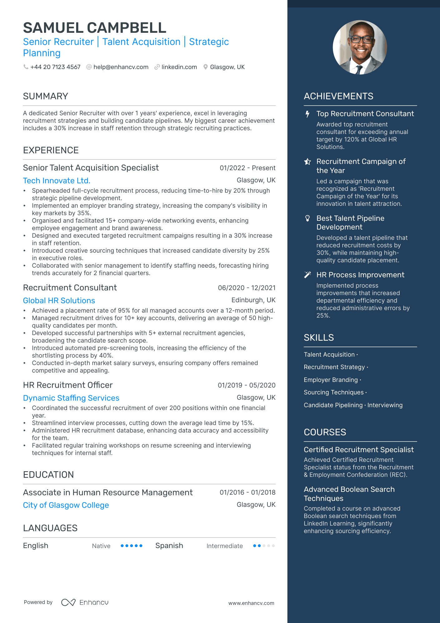 Recruiter CV Examples & Guide for 2025