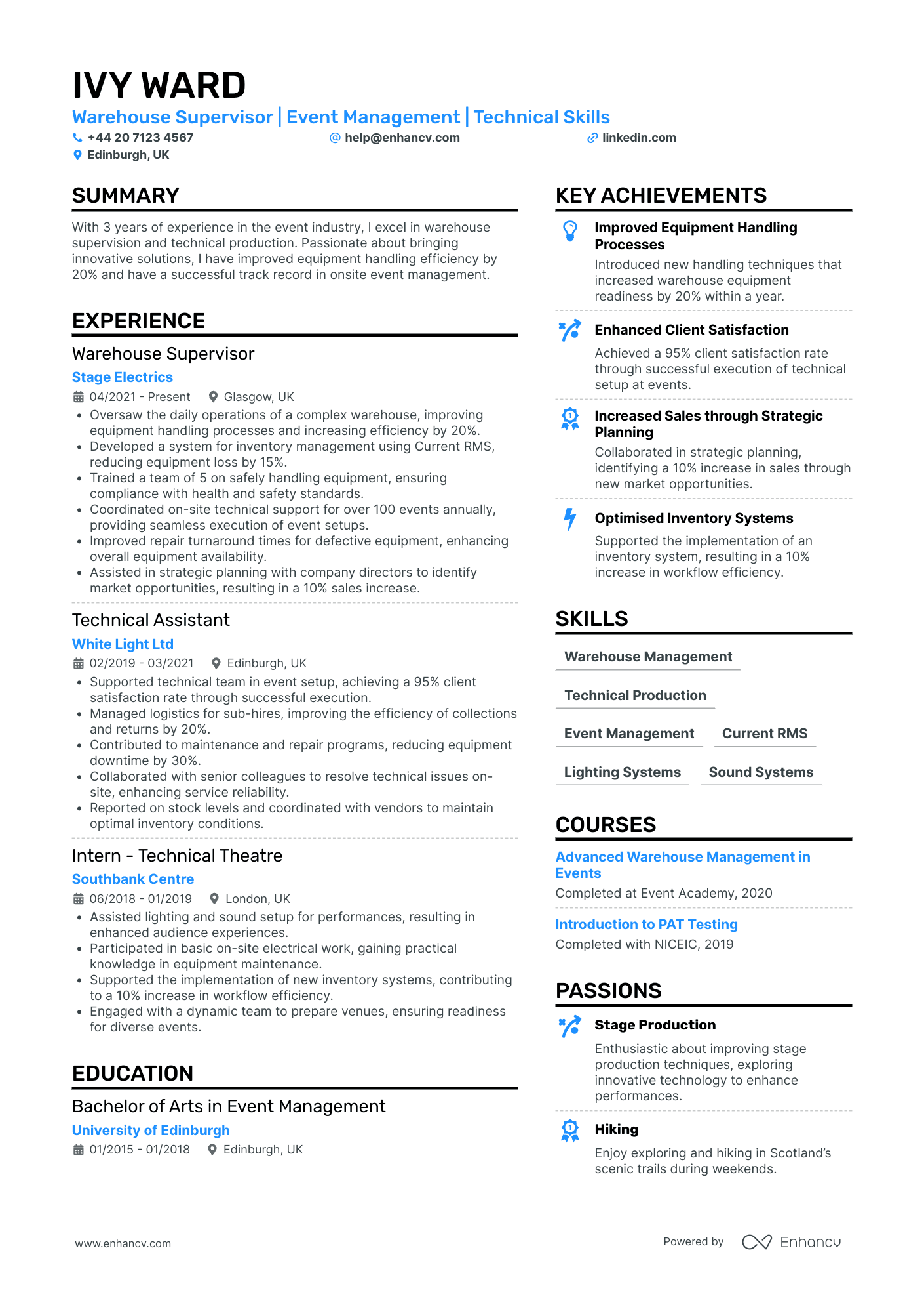 Supervisor CV Examples & Guide for 2026