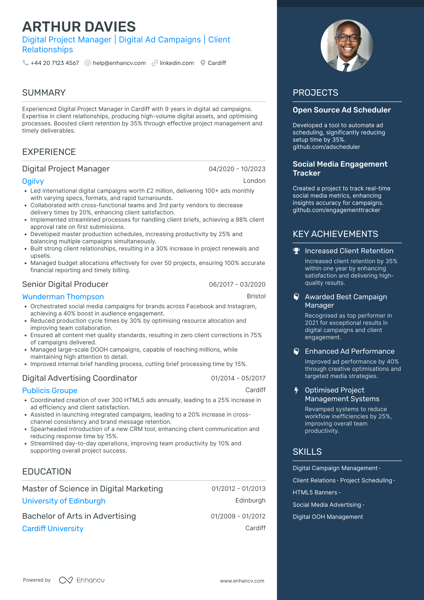 SQL Developer CV Examples & Guide for 2025