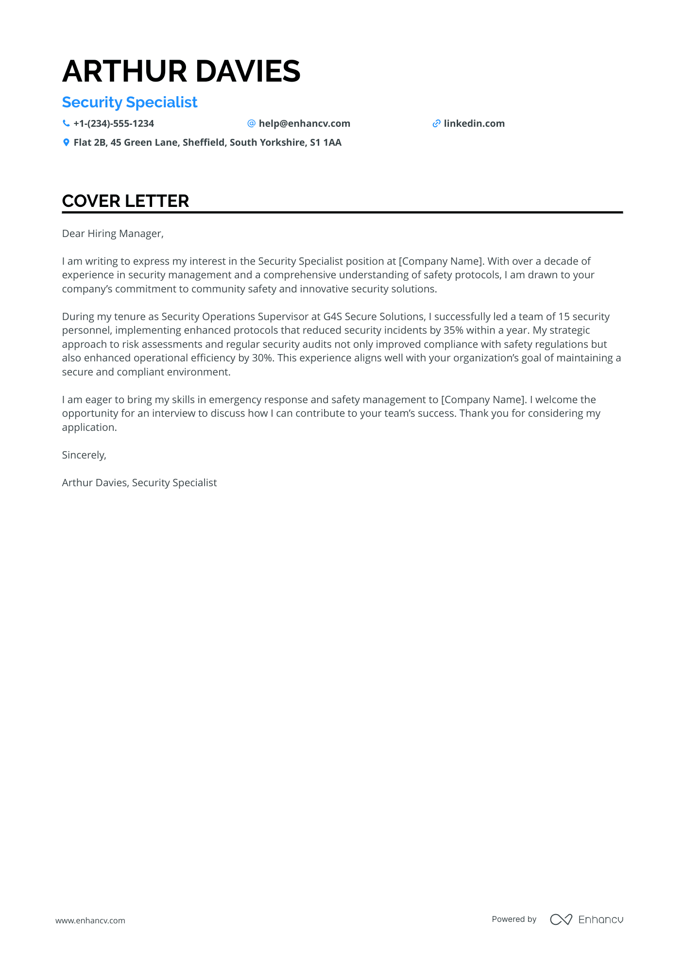 Police Officer Cover Letter Examples & Guide for 2026