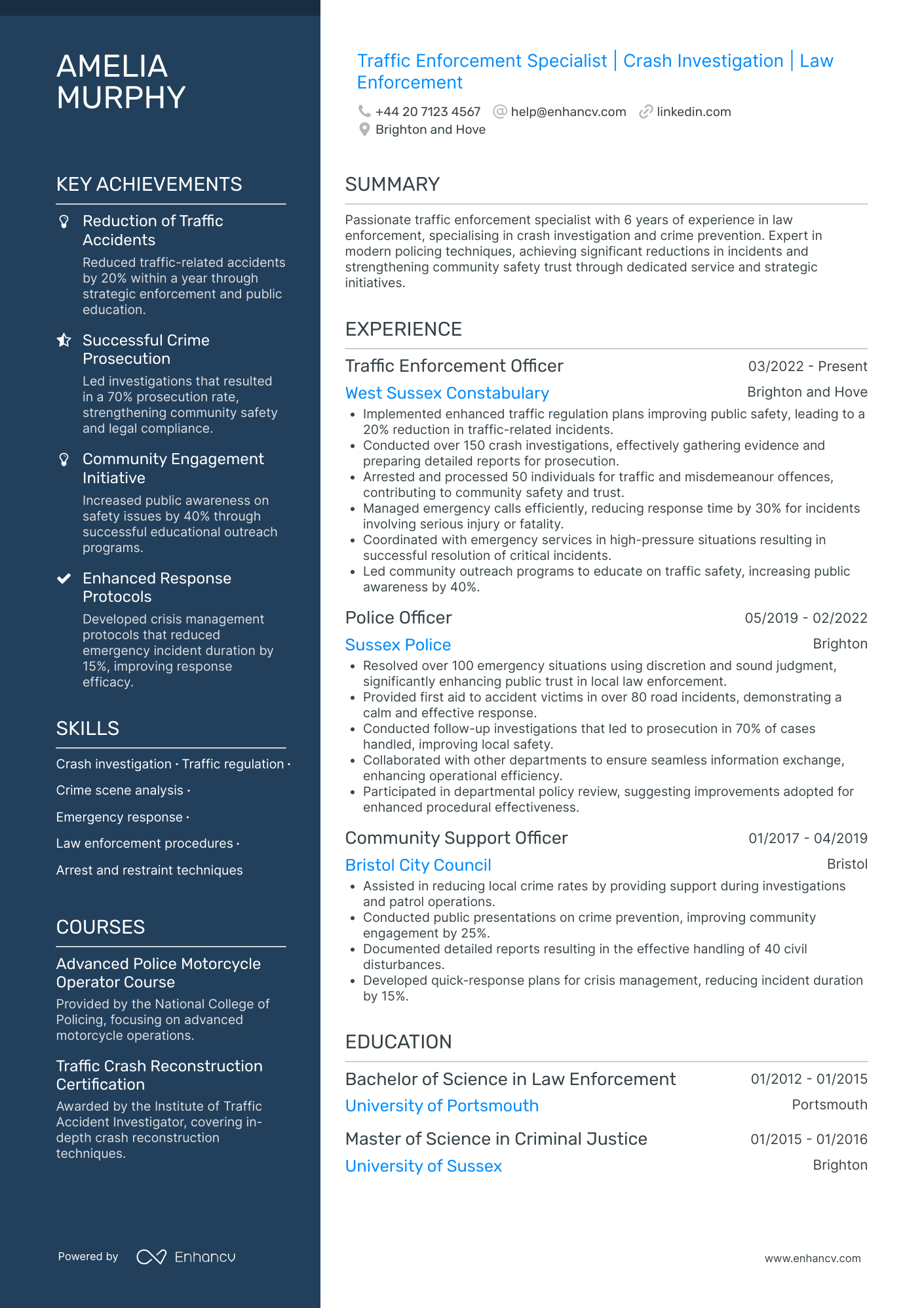 Police Officer CV Examples & Guide for 2026