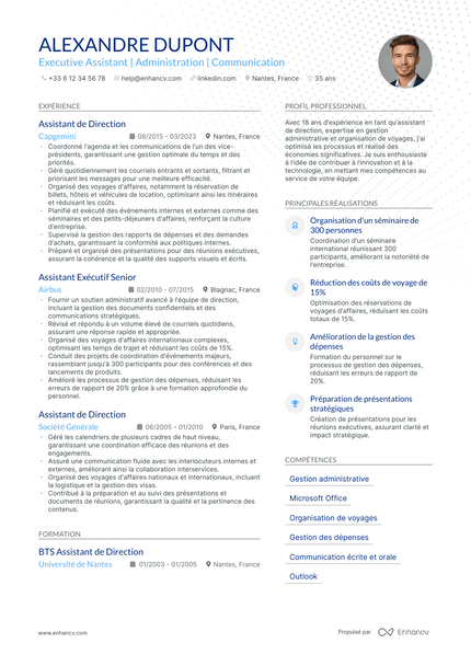 CV Assistant de Direction : Exemples Réussis et Conseils