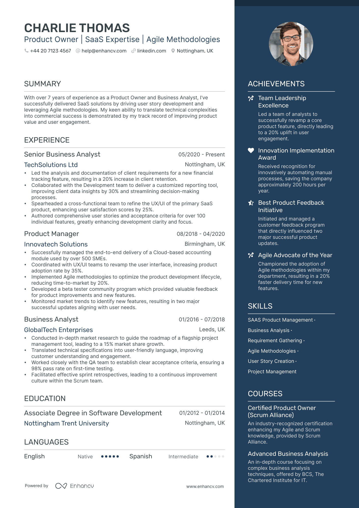 Product Owner CV Examples & Guide for 2025