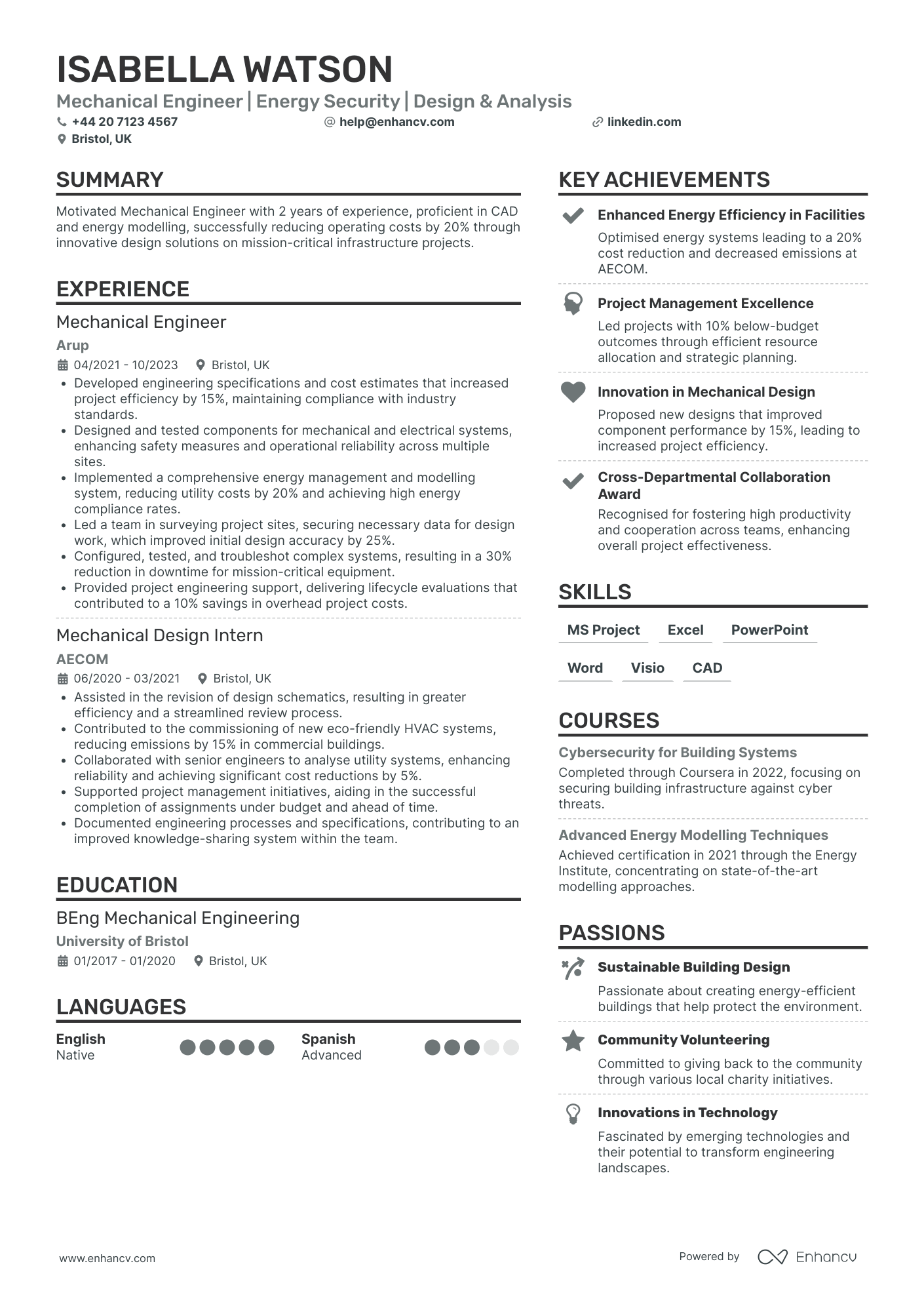 Mechanical Engineer CV Examples & Guide for 2026