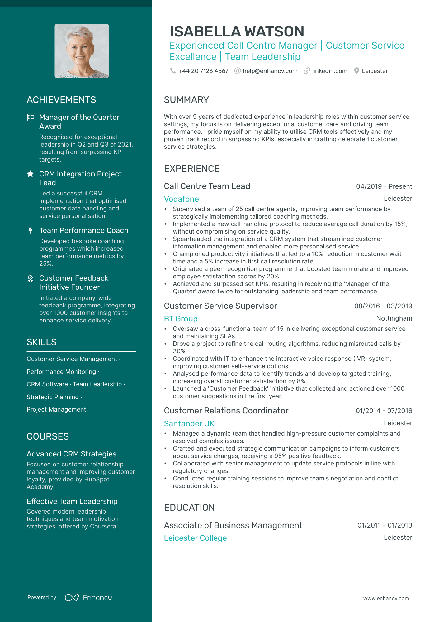 Call Centre CV Examples & Guide for 2025