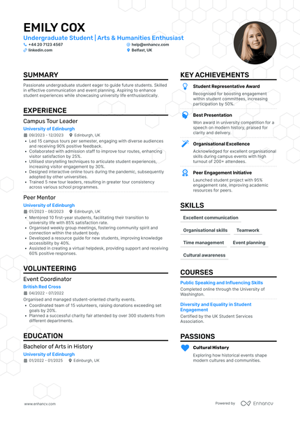 Student Ambassador CV Examples & Guide for 2026