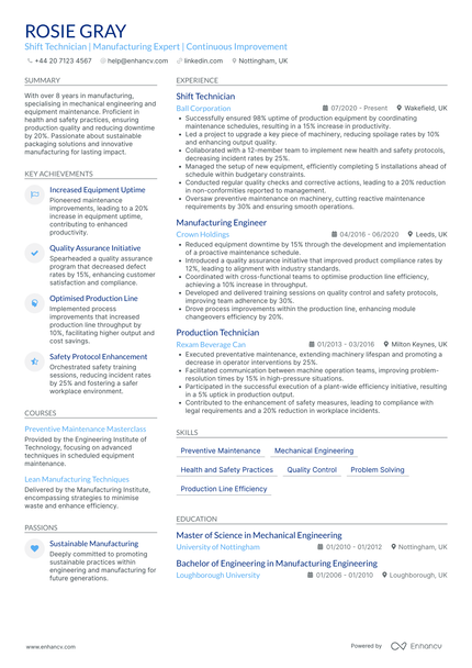 Factory Worker CV Examples & Guide for 2026