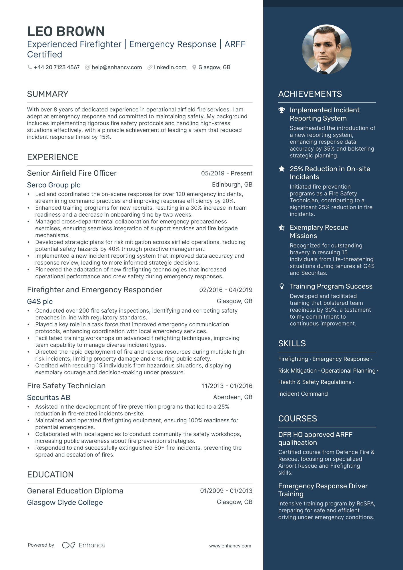 Firefighter CV Examples & Guide for 2025