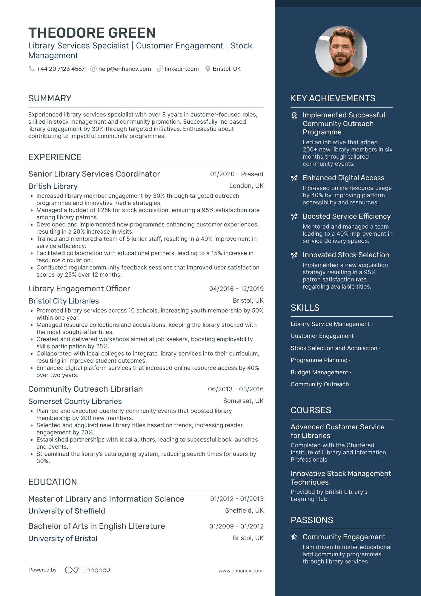 Librarian CV Examples & Guide for 2026