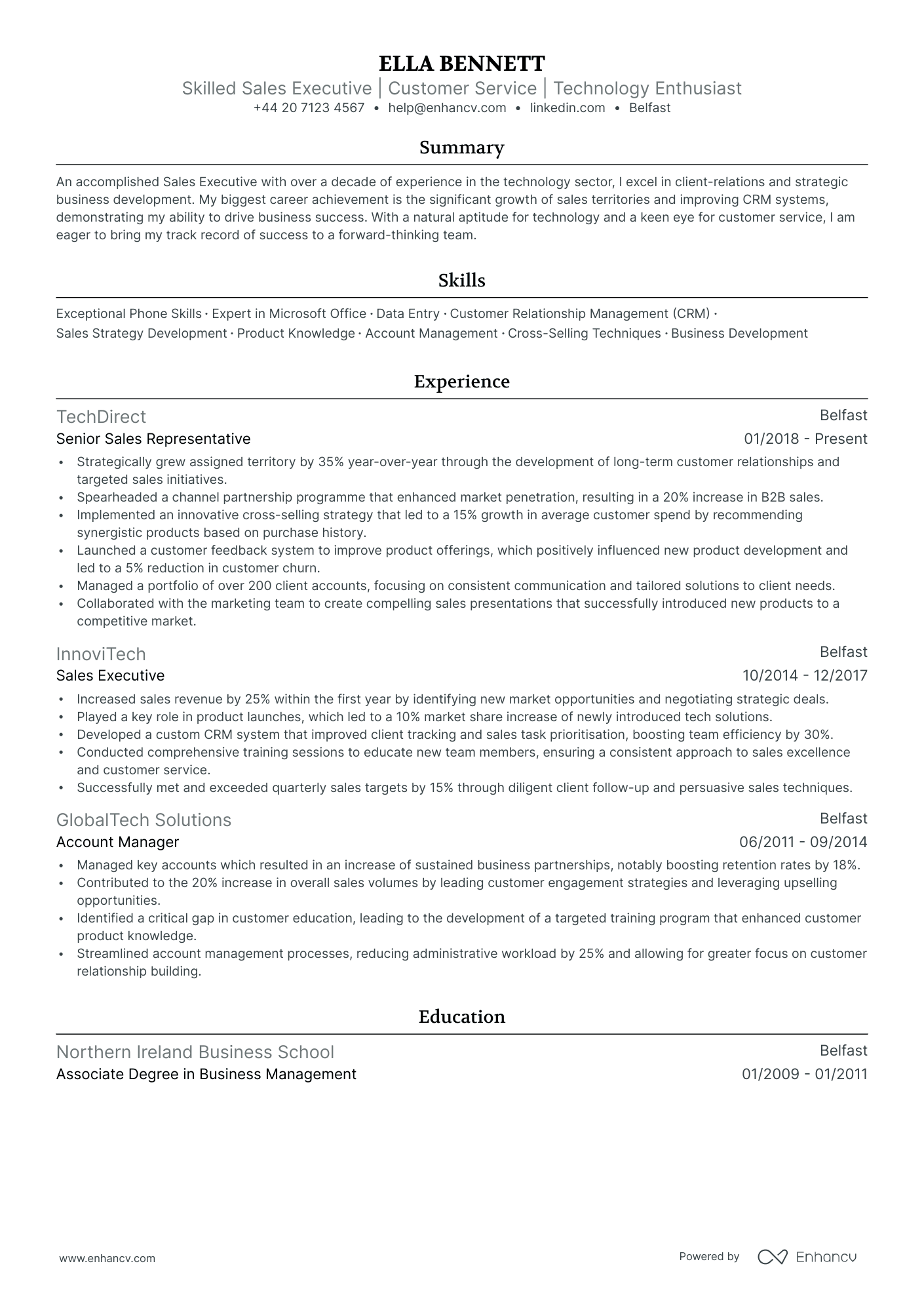 Tech Sales CV Examples & Guide for 2025